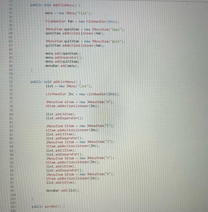 Solved JavaI need total 7 files for this project and these | Chegg.com
