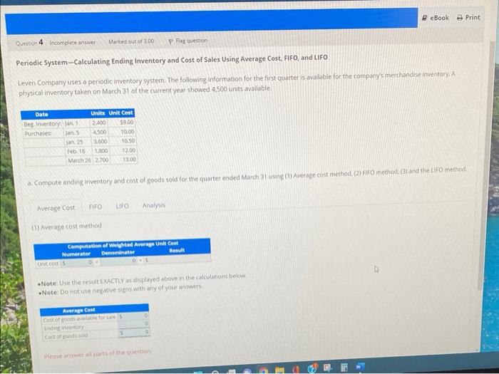 Solved Periodic System-Calculating Ending inventory and Cost | Chegg.com