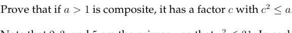 Solved Prove that if a>1 is composite, it has a factor c | Chegg.com