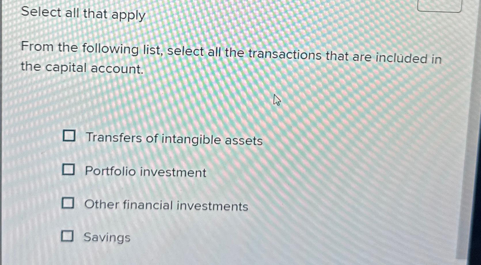 Solved Select all that applyFrom the following list, select | Chegg.com