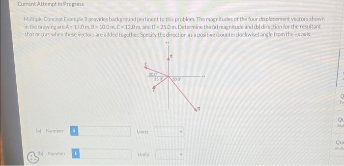 Solved Multiple Concept Example 9 provides background | Chegg.com