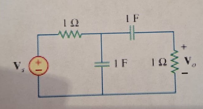 Solved funcion de transferencia del siguiente circuito | Chegg.com