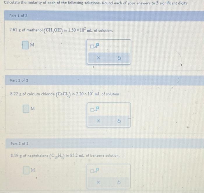 Solved 8.22z of calcium chloride (CaCl2) in 2.20×102 mL of | Chegg.com