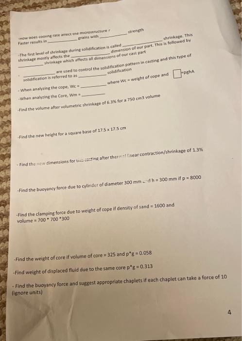 Solved - How does co0ing rate allect tne macrostructure f ? | Chegg.com