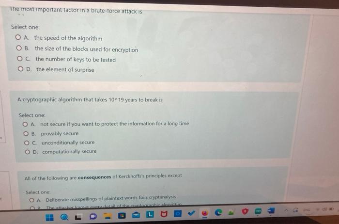 Solved Which of the following characteristics of RC5 allow | Chegg.com