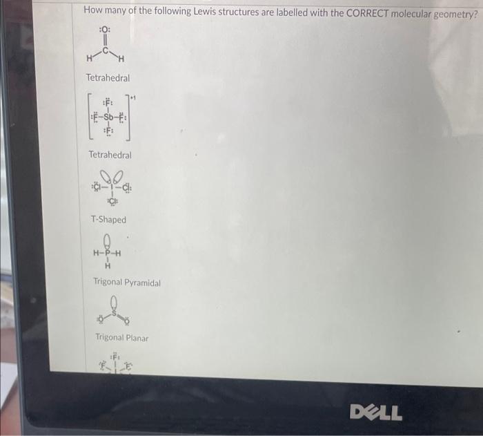 Solved How many of the following Lewis structures are | Chegg.com