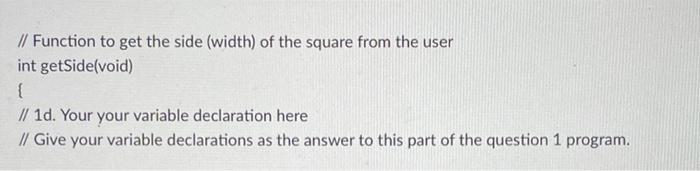 Solved 1. Write a program to compute and print the area of a | Chegg.com