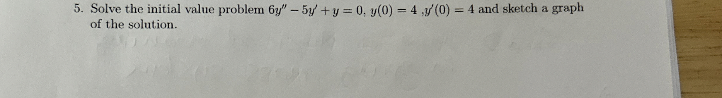 Solved Solve the initial value problem | Chegg.com