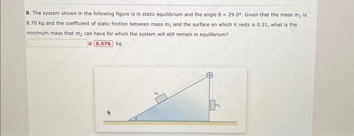 Solved The system shown in the following figure is in static | Chegg.com