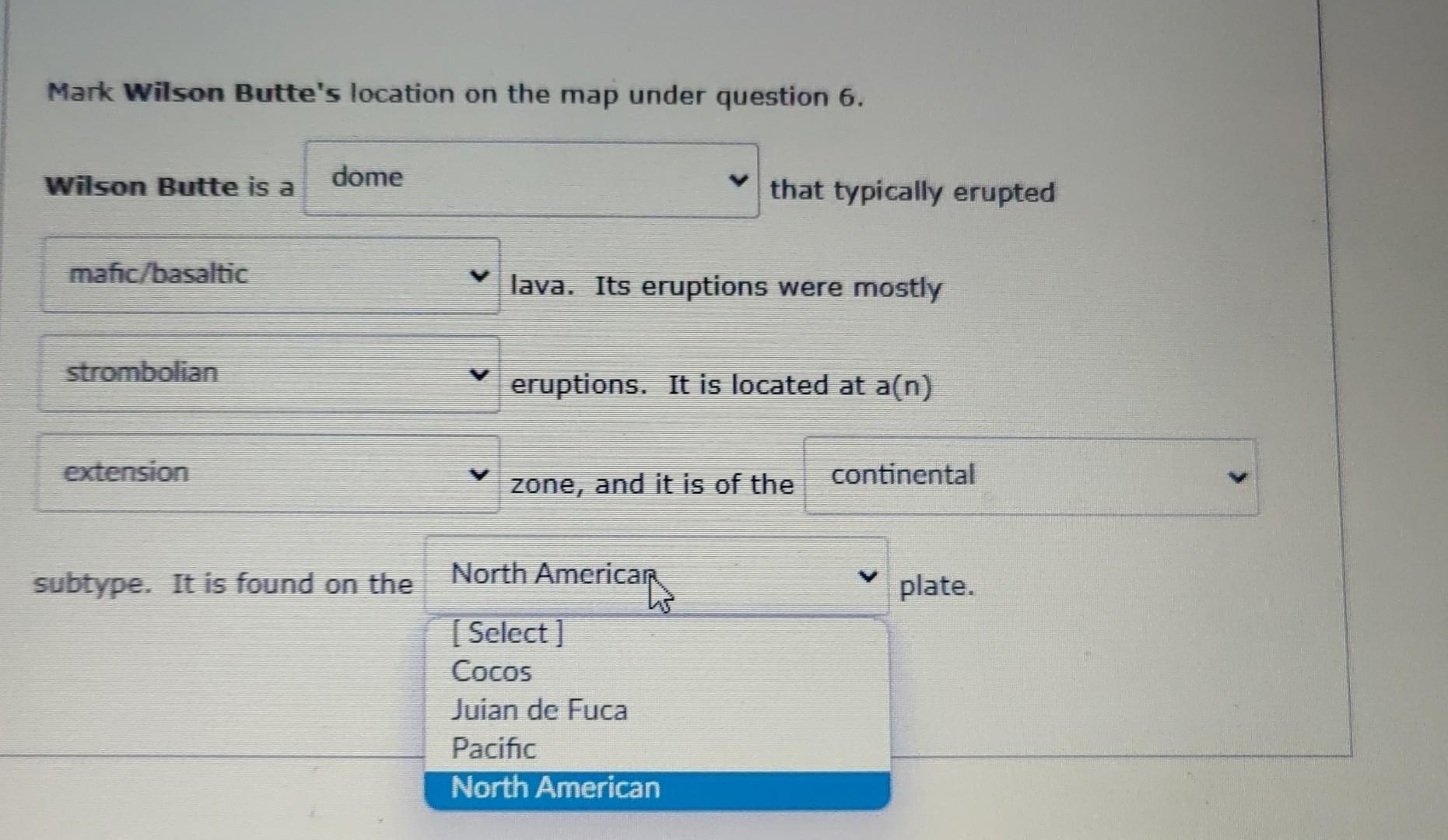 Solved Consider Wilson Butte, located in the Inyo Craters | Chegg.com