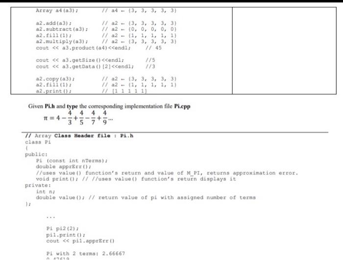 Solved Array a 4 (a3); 7/24 - 13, 3, 3, 3, 3) a2.add(a3) W | Chegg.com