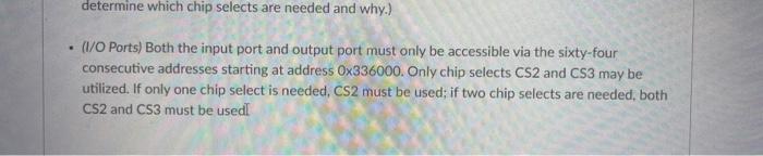 Solved The first address of the memory range for the | Chegg.com
