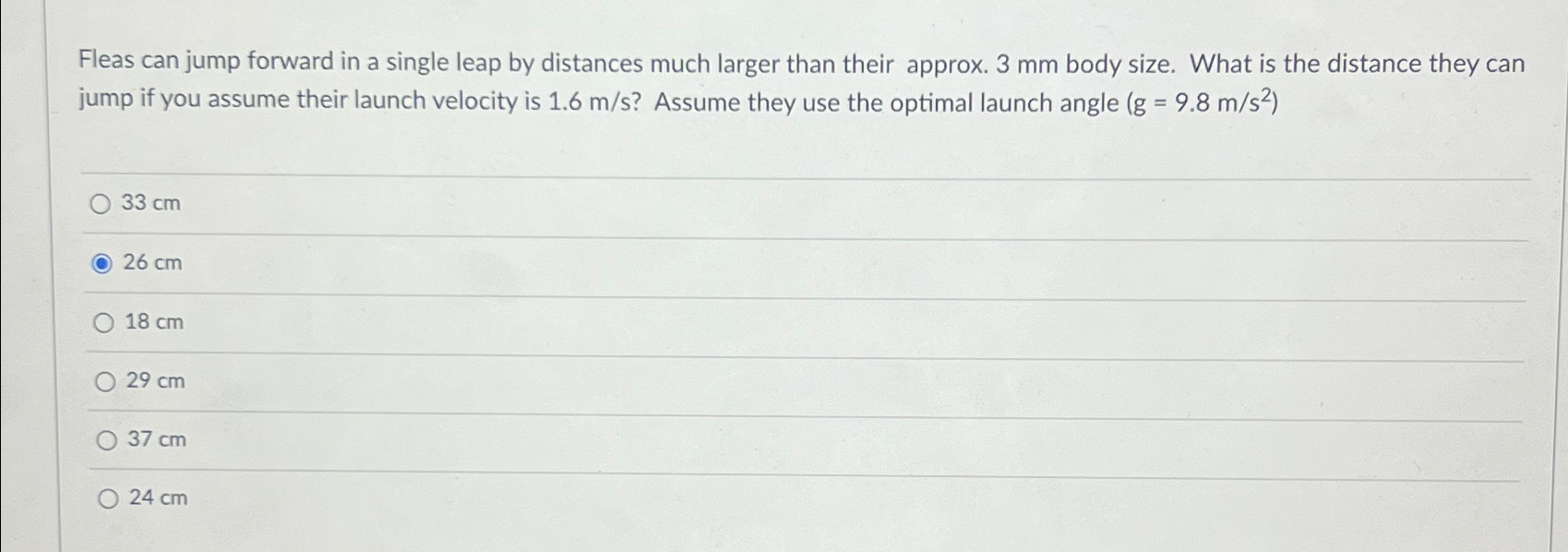Solved Fleas can jump forward in a single leap by distances | Chegg.com