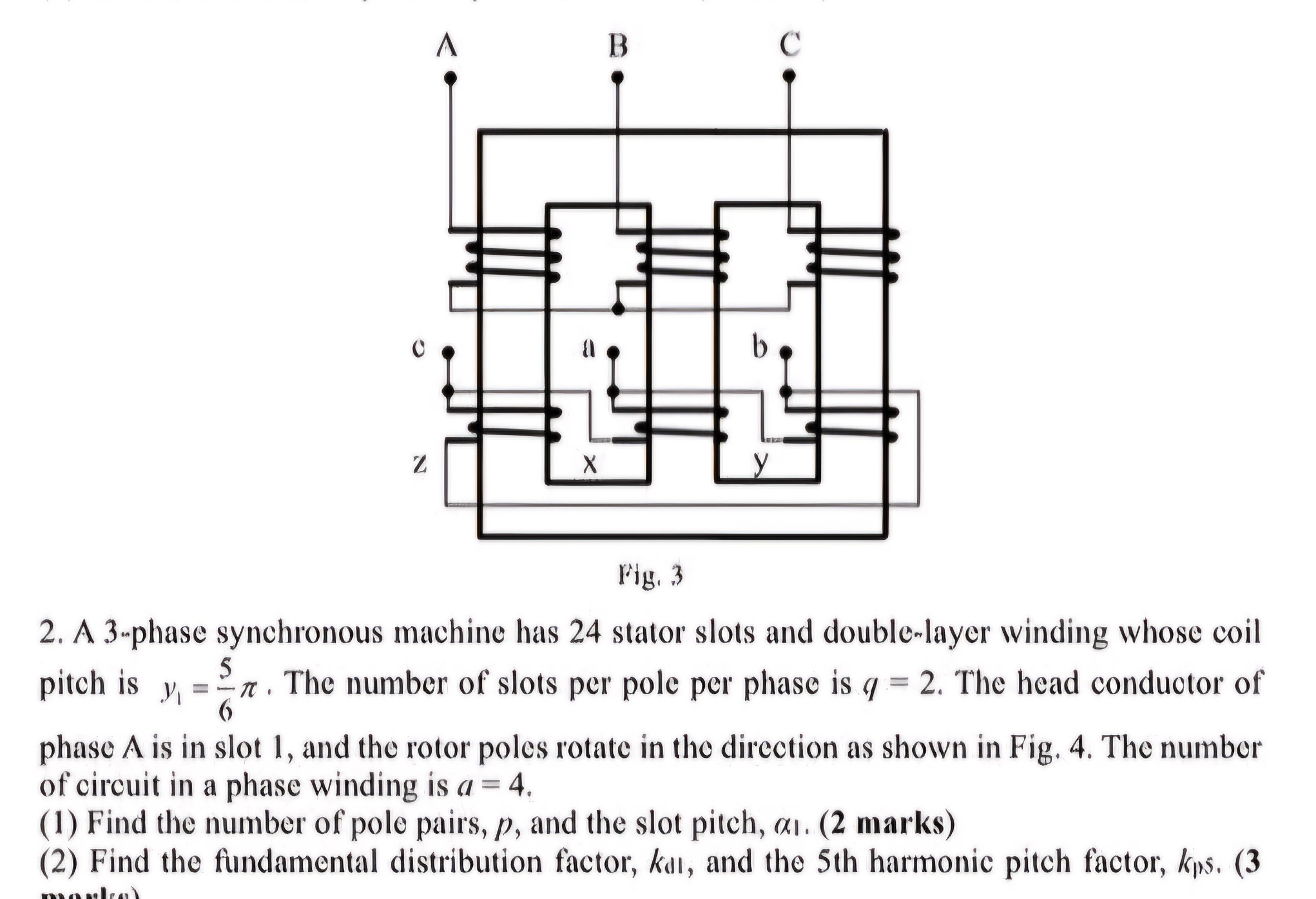 Solved 1.'The windings of a 3-phase transformer are | Chegg.com