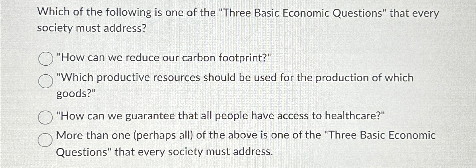 Solved Which of the following is one of the "Three Basic | Chegg.com