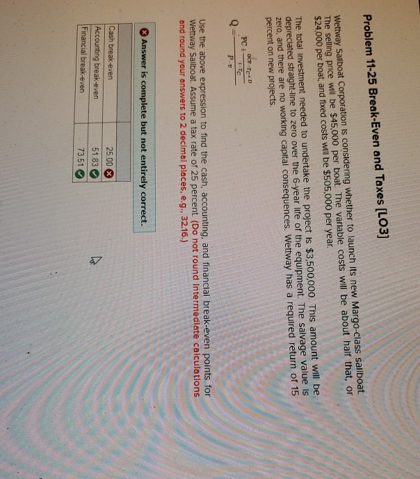 Solved Problem 11-15 Calculating Break-Even (LO3] At an | Chegg.com