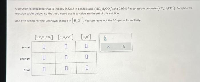 Solved A solution is prepared that is initially 0.32M in | Chegg.com