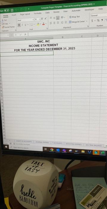 You are asked to do the following on an excel | Chegg.com