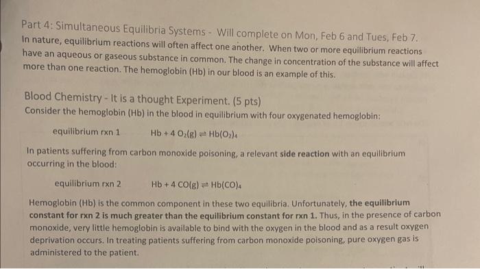 Solved Part 4: Simultaneous Equilibria Systems - Will | Chegg.com