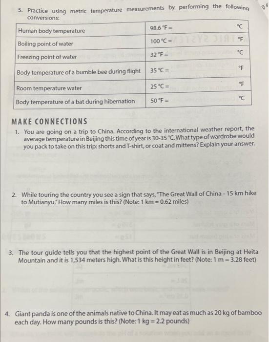 Solved mm um mm cm METRIC SYSTEM 1. Practice using metric | Chegg.com