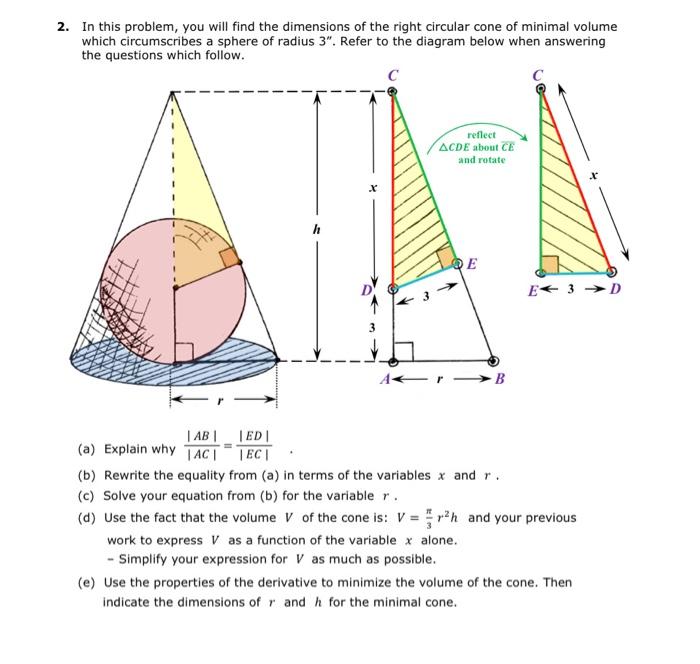 Solved 2. In this problem, you will find the dimensions of | Chegg.com