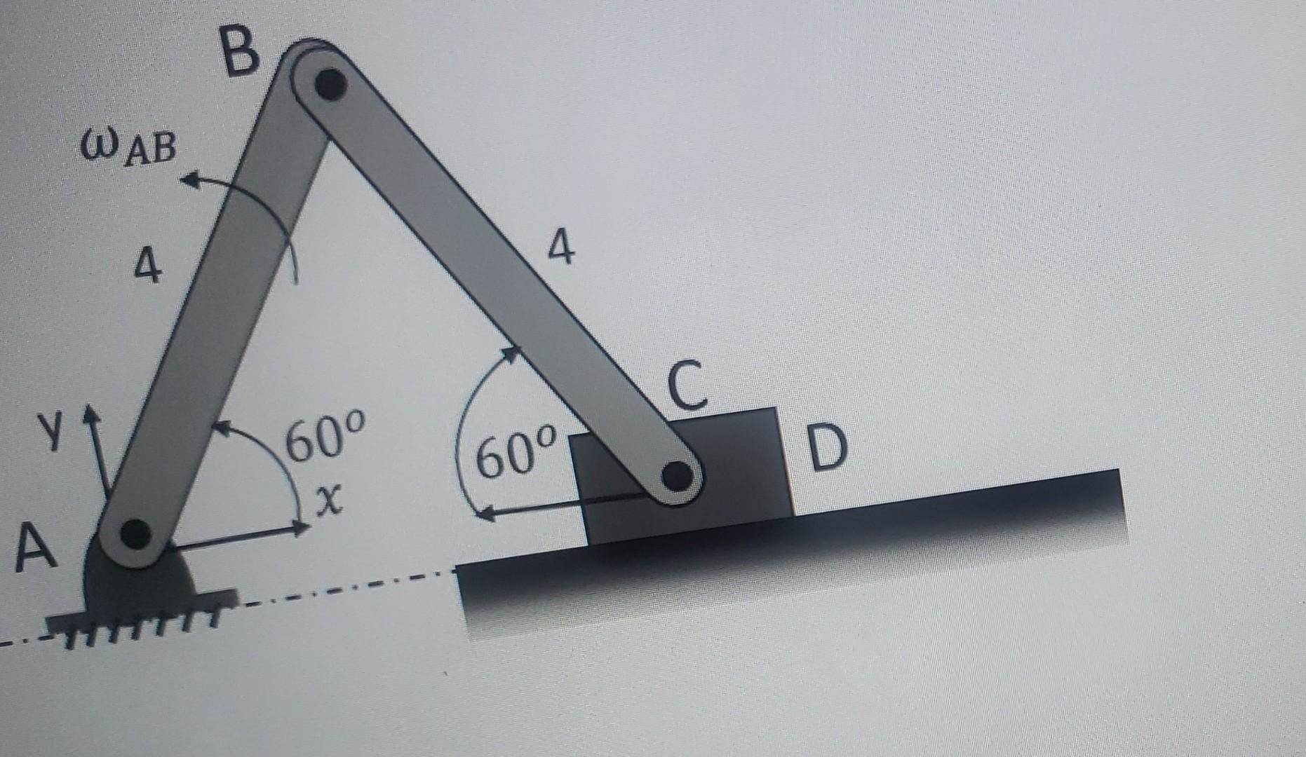 Solved please help find the velocity of AB and analyze the | Chegg.com
