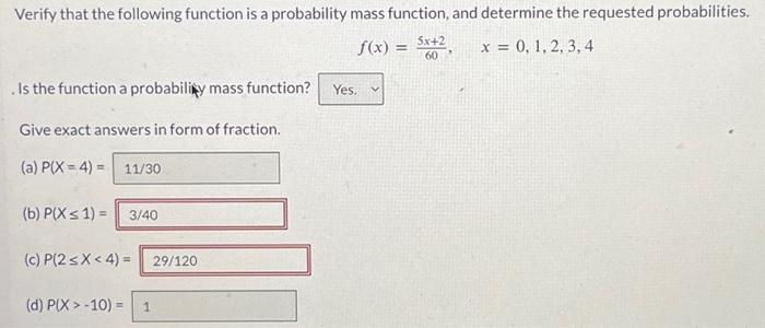 Solved Verify that the following function is a probability | Chegg.com