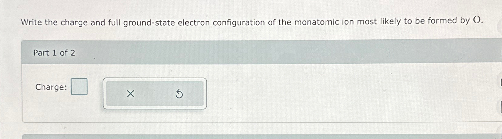 Solved Write The Charge And Full Ground State Electron