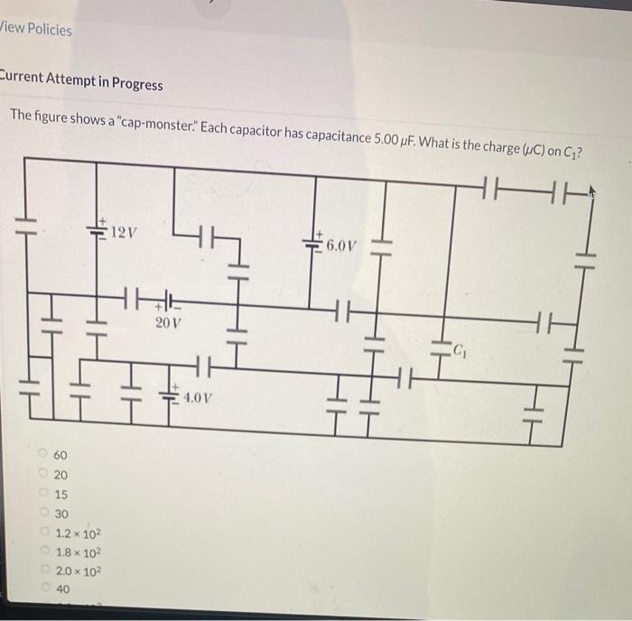 The figure shows a "cap-monster." Each capacitor has | Chegg.com