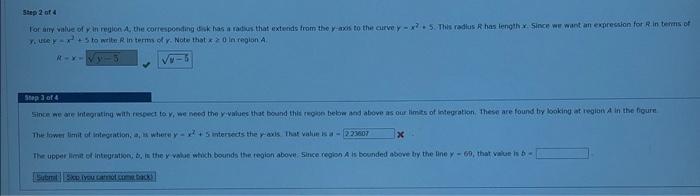 Solved Thus we will integrate along the using the Disk | Chegg.com