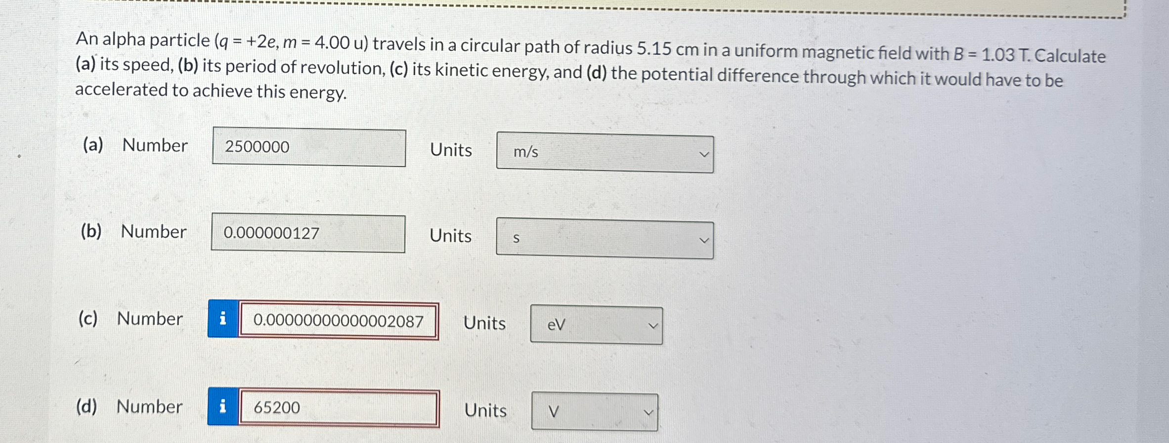 Solved An alpha particle ) ﻿travels in a circular path of | Chegg.com