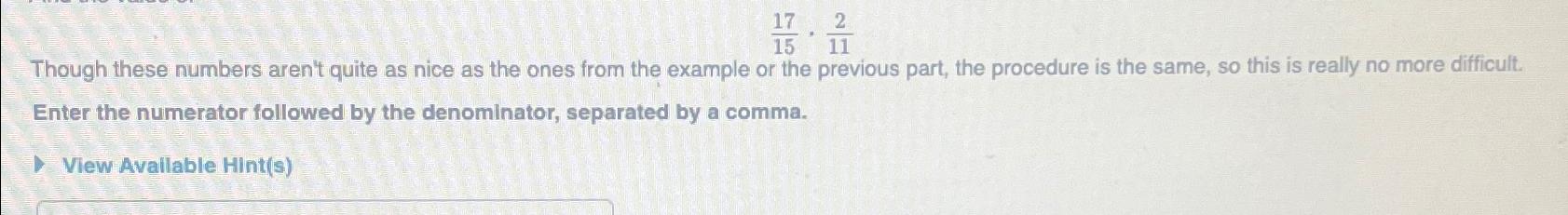 Solved 1715*211Though these numbers aren't quite as nice as | Chegg.com