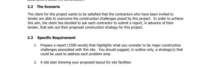 Solved 500-1000 word report on the major construction | Chegg.com