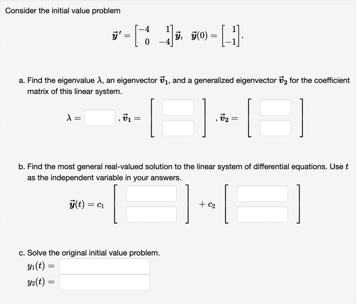 Solved Consider the initial value | Chegg.com