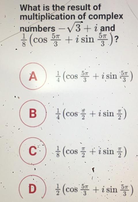 Solved 3 What is the result of multiplication of complex | Chegg.com