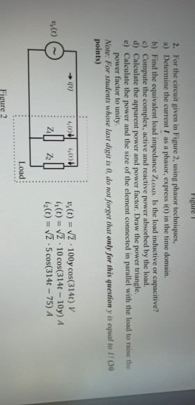 Solved Figure 2. For the circuit given in Figure 2 using | Chegg.com