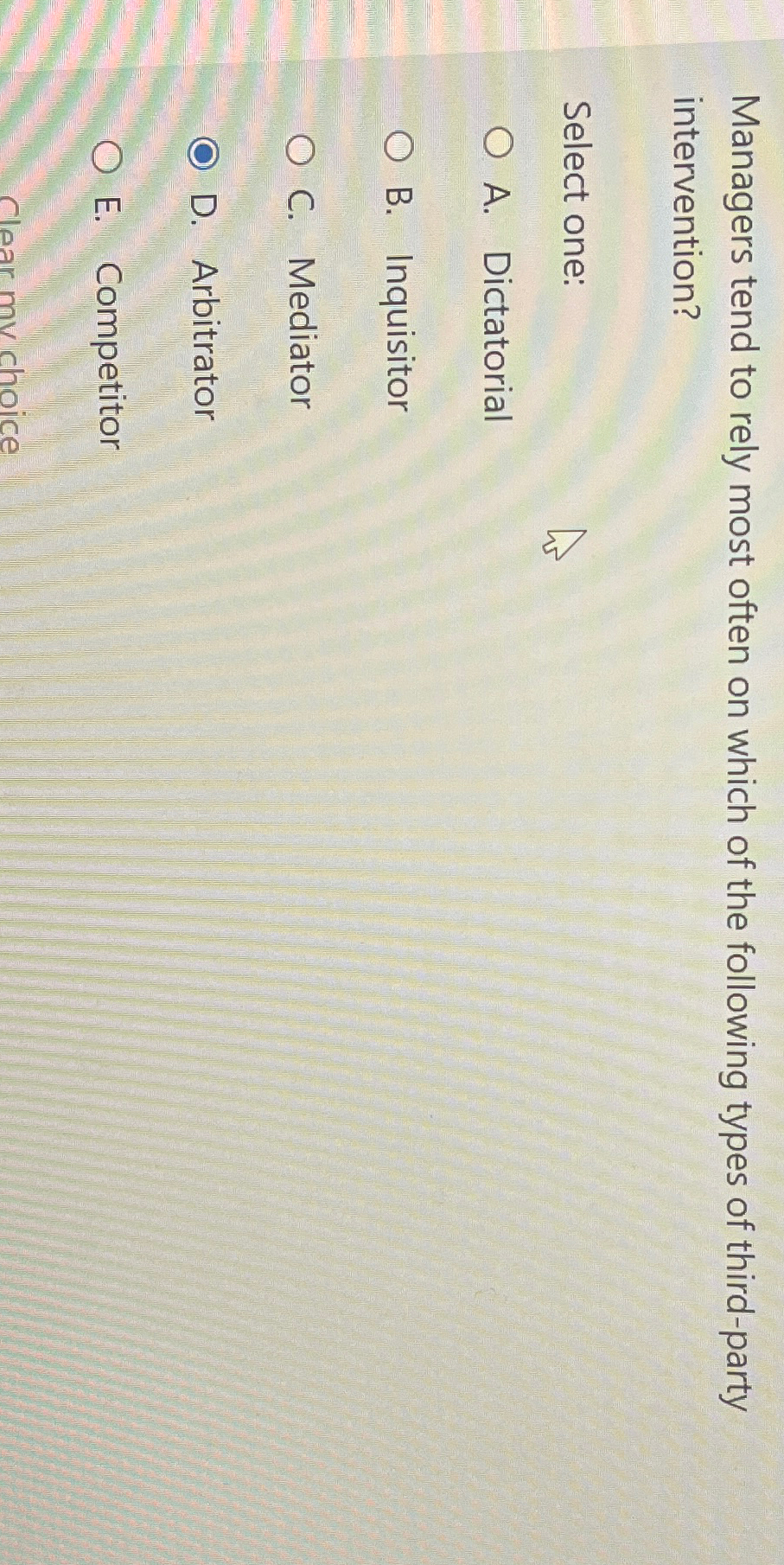 Solved Managers tend to rely most often on which of the | Chegg.com