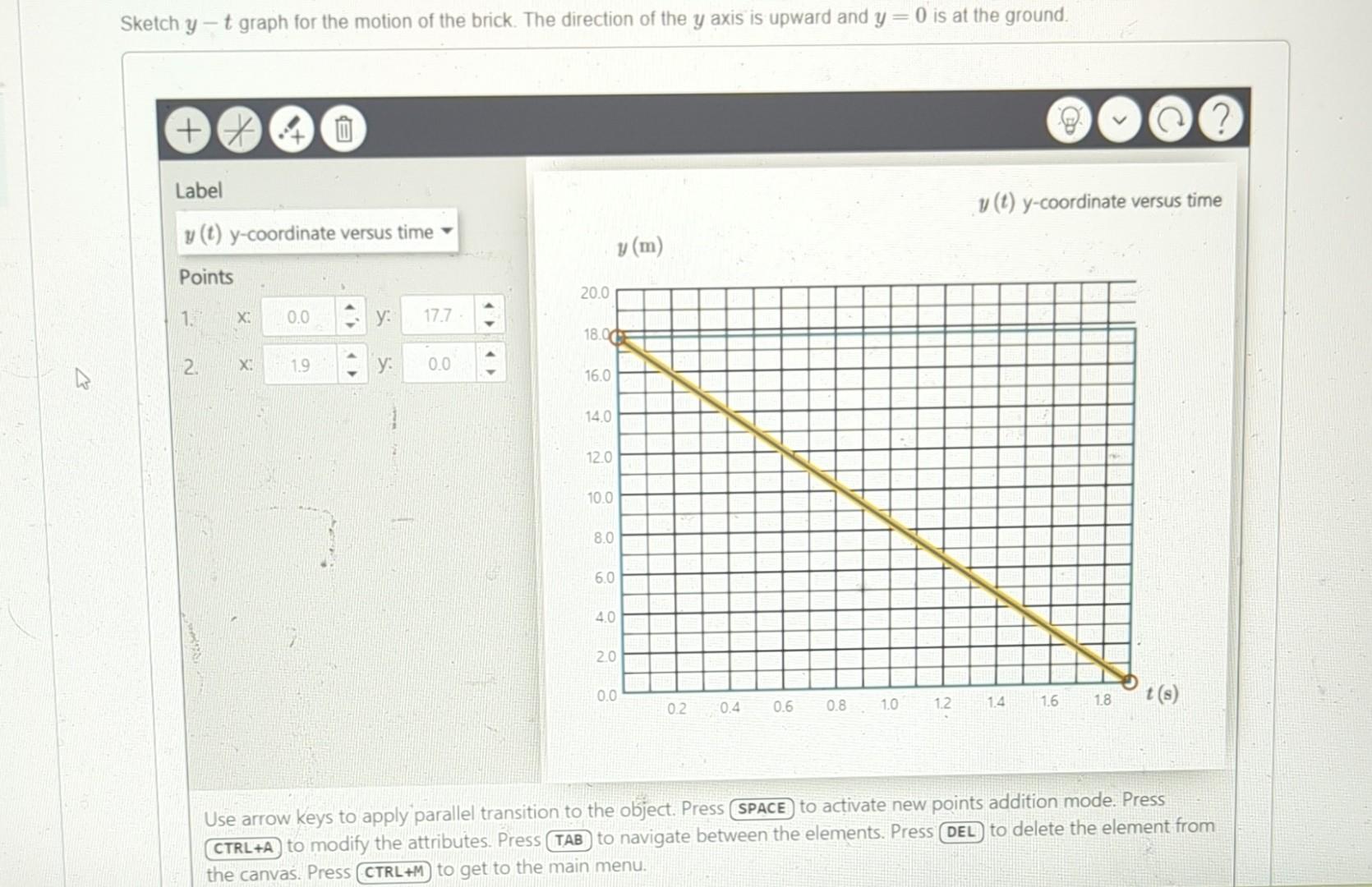 Solved A brick is dropped (zero initial speed) from the roof | Chegg.com