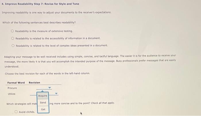 Readability is the measure of extensive testing. | Chegg.com
