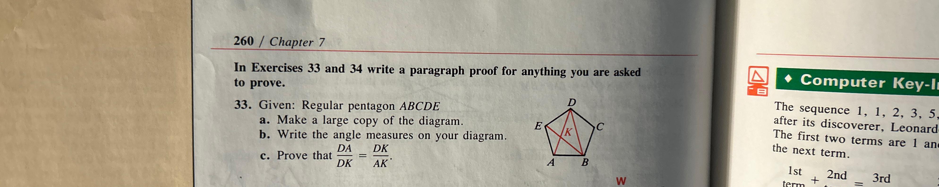 Solved 260 / ﻿Chapter 7In Exercises 33 ﻿and 34 ﻿write a | Chegg.com