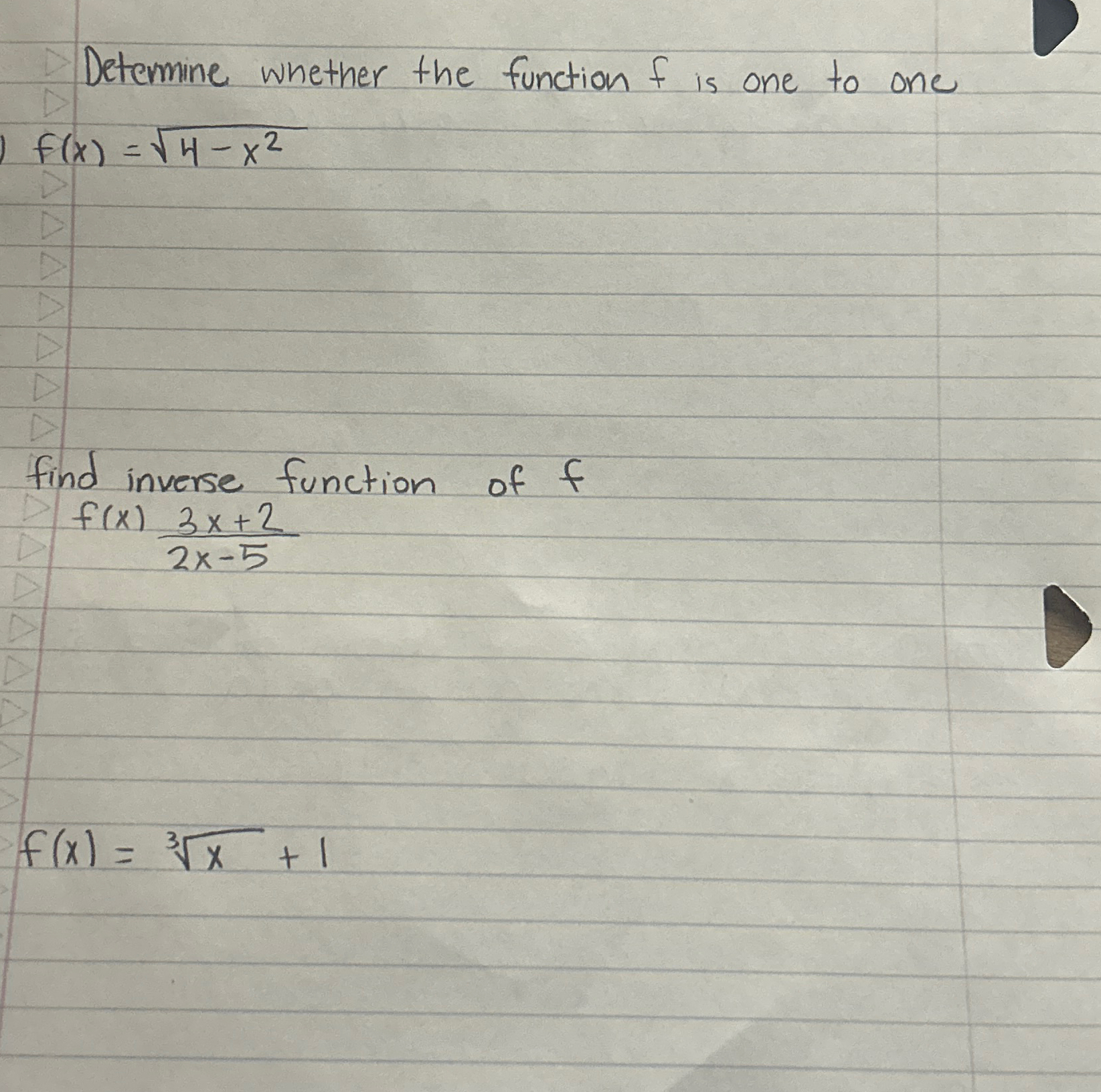 Solved Determine Whether The Function F ﻿is One To