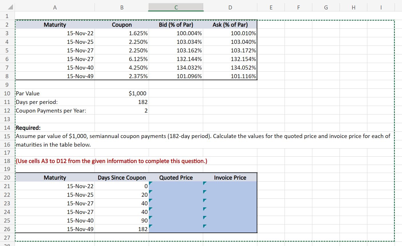 Solved WRITE OUT IN EXCEL FORMULA ANSWER FORMAT PLEASE | Chegg.com