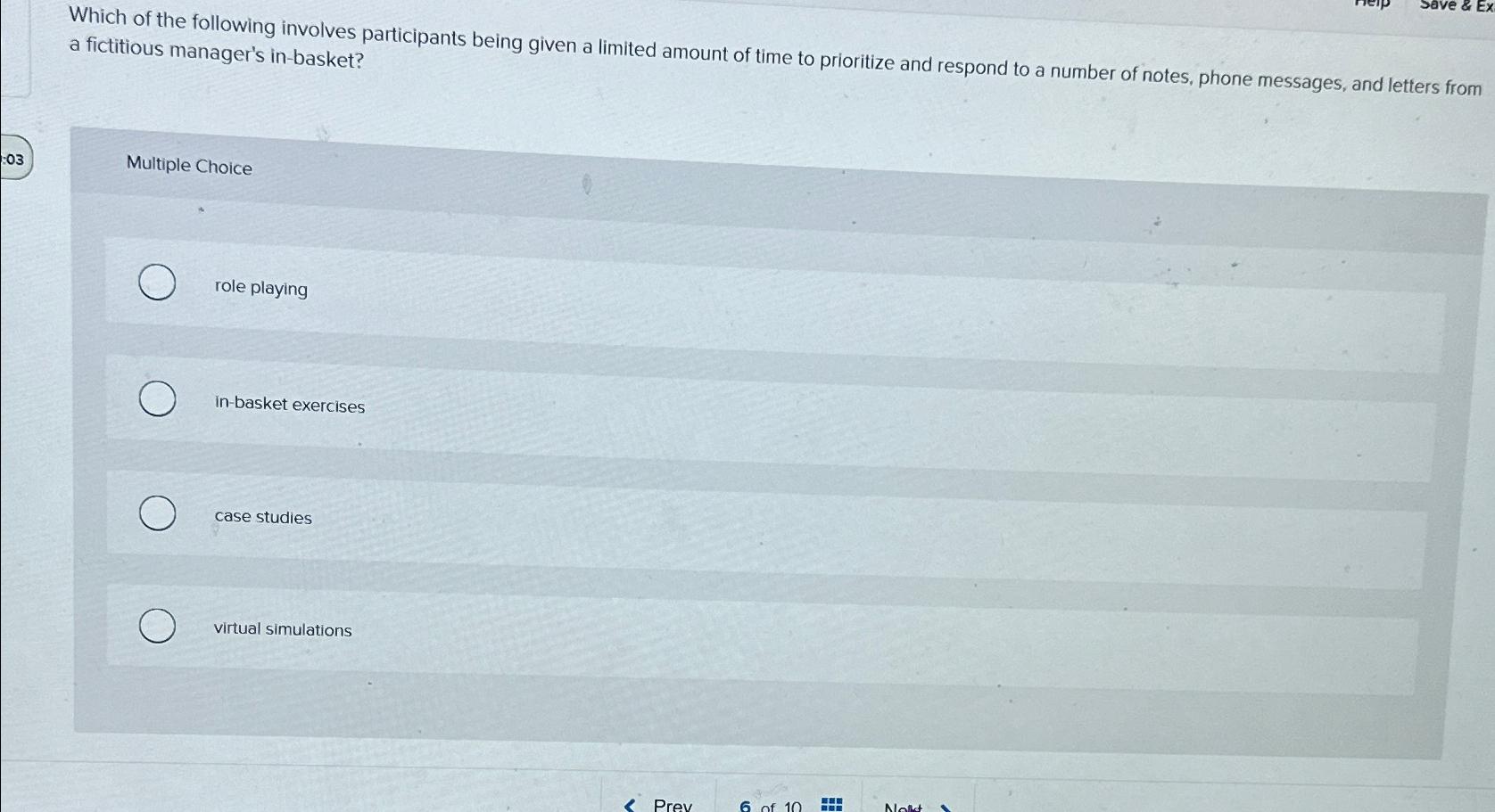 Solved Which of the following involves participants being | Chegg.com