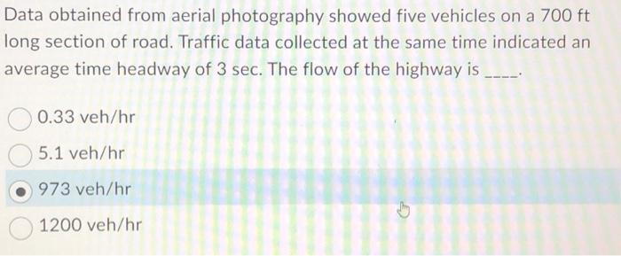 Solved Data obtained from aerial photography showed five | Chegg.com
