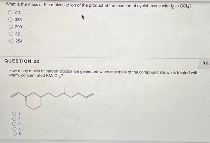 Solved QUESTION 12 1-Ethyl-2-methyl-cyclopent-1-ene plus | Chegg.com