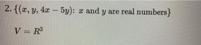 Solved Verifying Subspaces In Exercises 1, 2, 3, 4, 5, and | Chegg.com