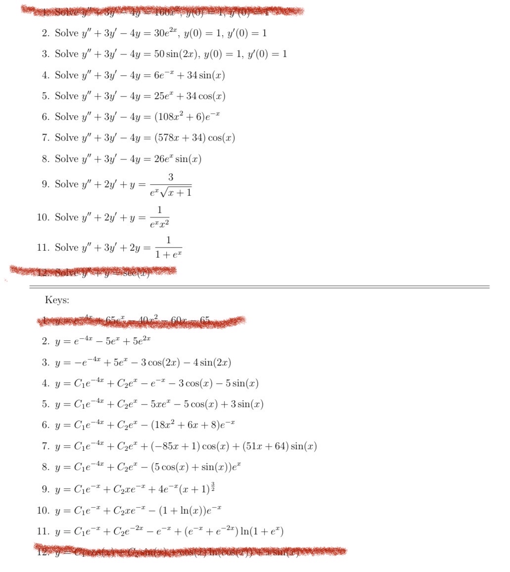 Please show step by step for any problems you can | Chegg.com