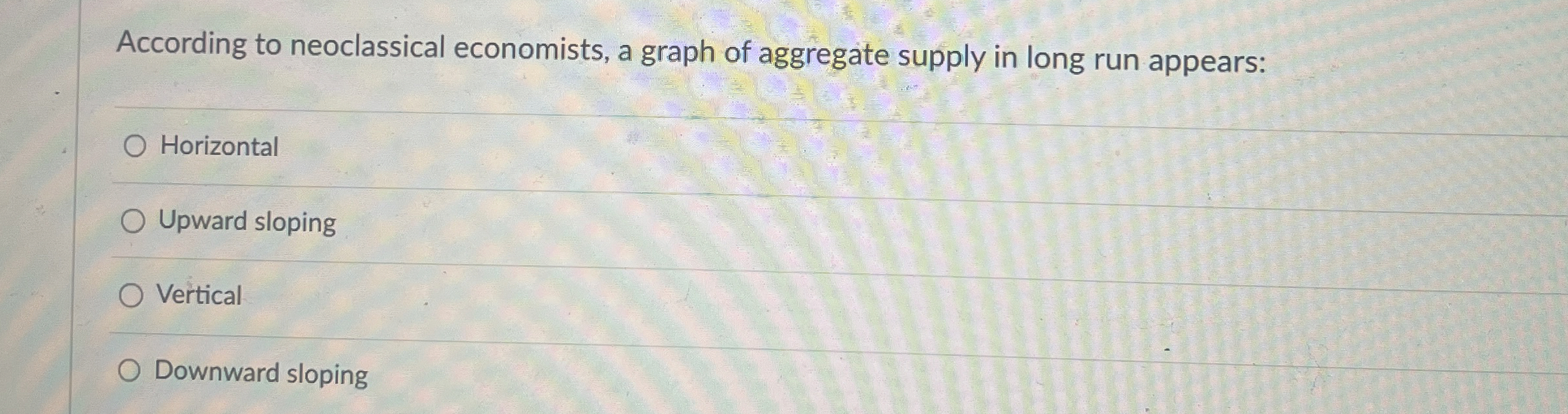 Solved According to neoclassical economists, a graph of | Chegg.com