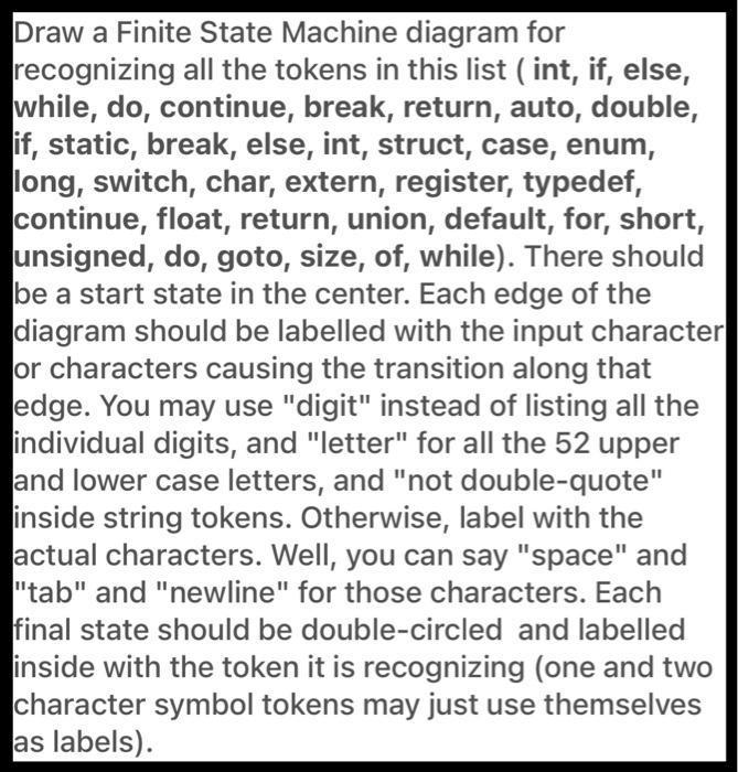 Solved Draw a Finite State Machine diagram for recognizing | Chegg.com
