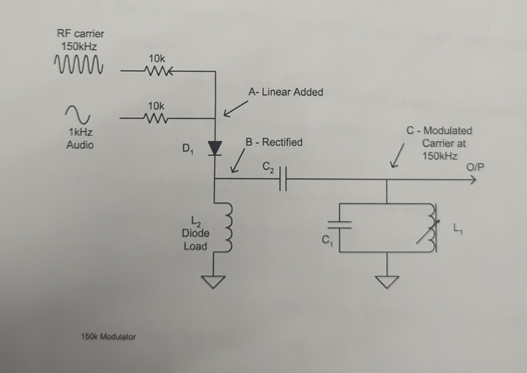 Solved Explain why a diode load( ﻿the resistor labelled L2 ) | Chegg.com